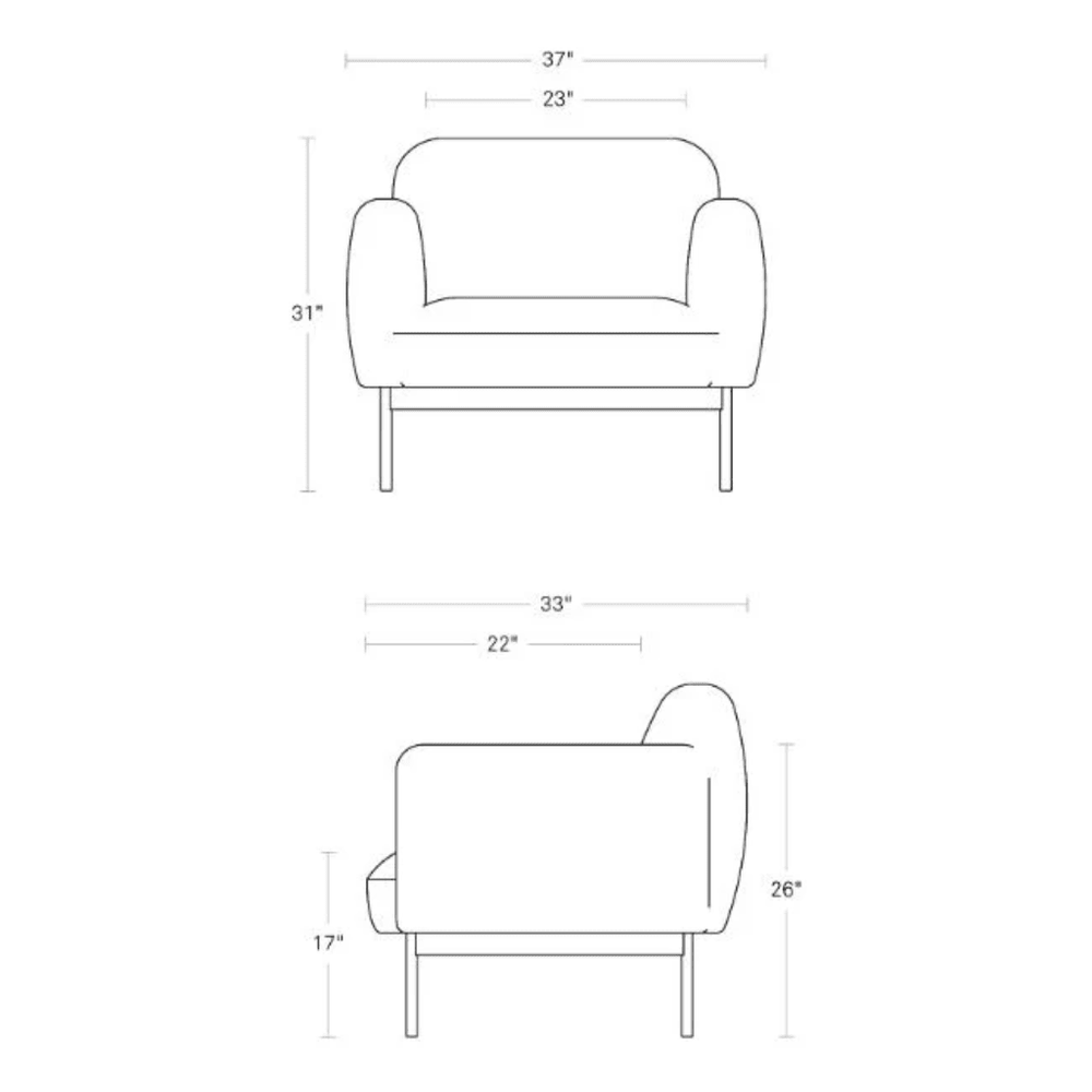 Puff Puff Lounge Chair - CA Modern Home