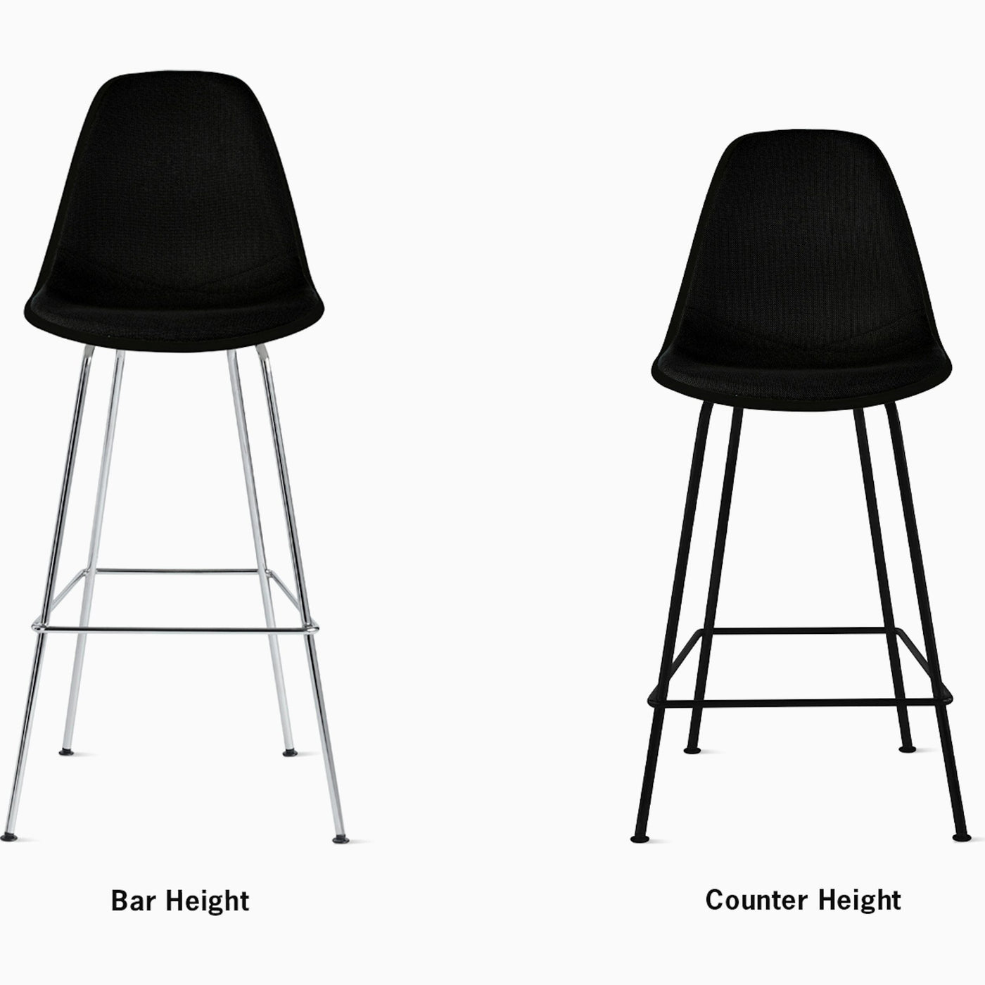 Eames Molded Plastic Upholstered Counter Stool - CA Modern Home