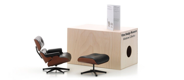 Miniature Eames Lounge Chair and Ottoman - CA Modern Home