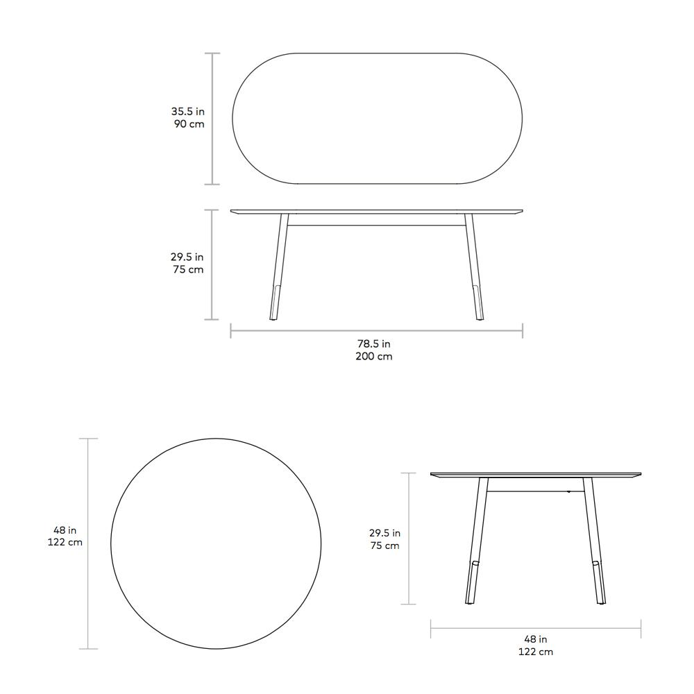 Bracket Dining Table - CA Modern Home