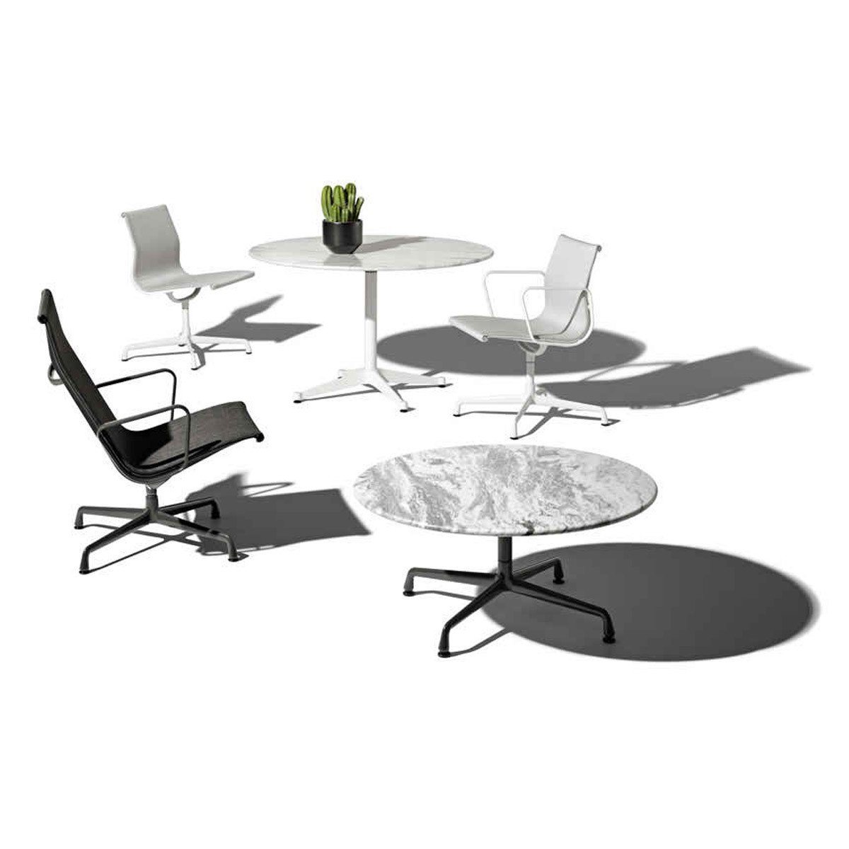 Eames Table Contract Base Round Outdoor 30" Dia. - CA Modern Home