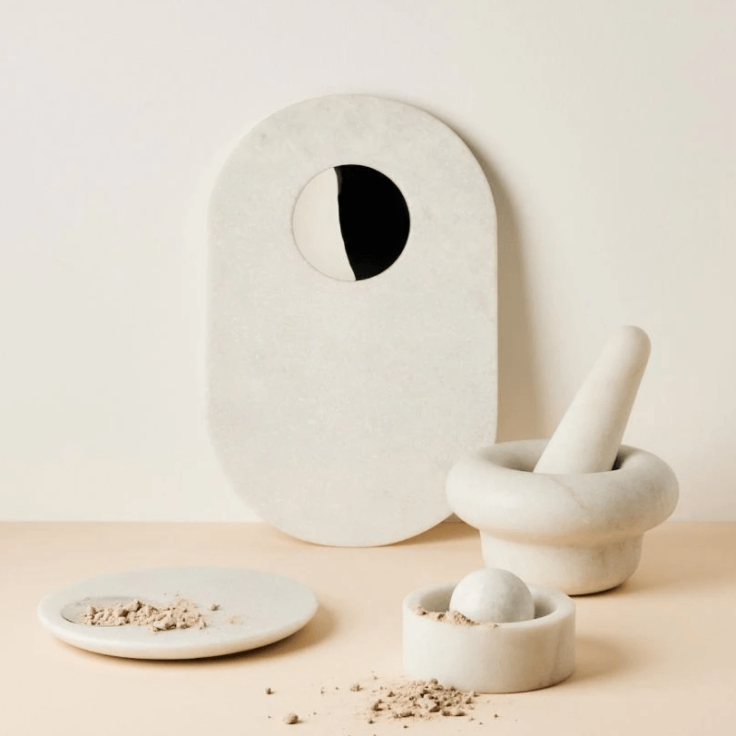 Stone Chopping Board White - CA Modern Home