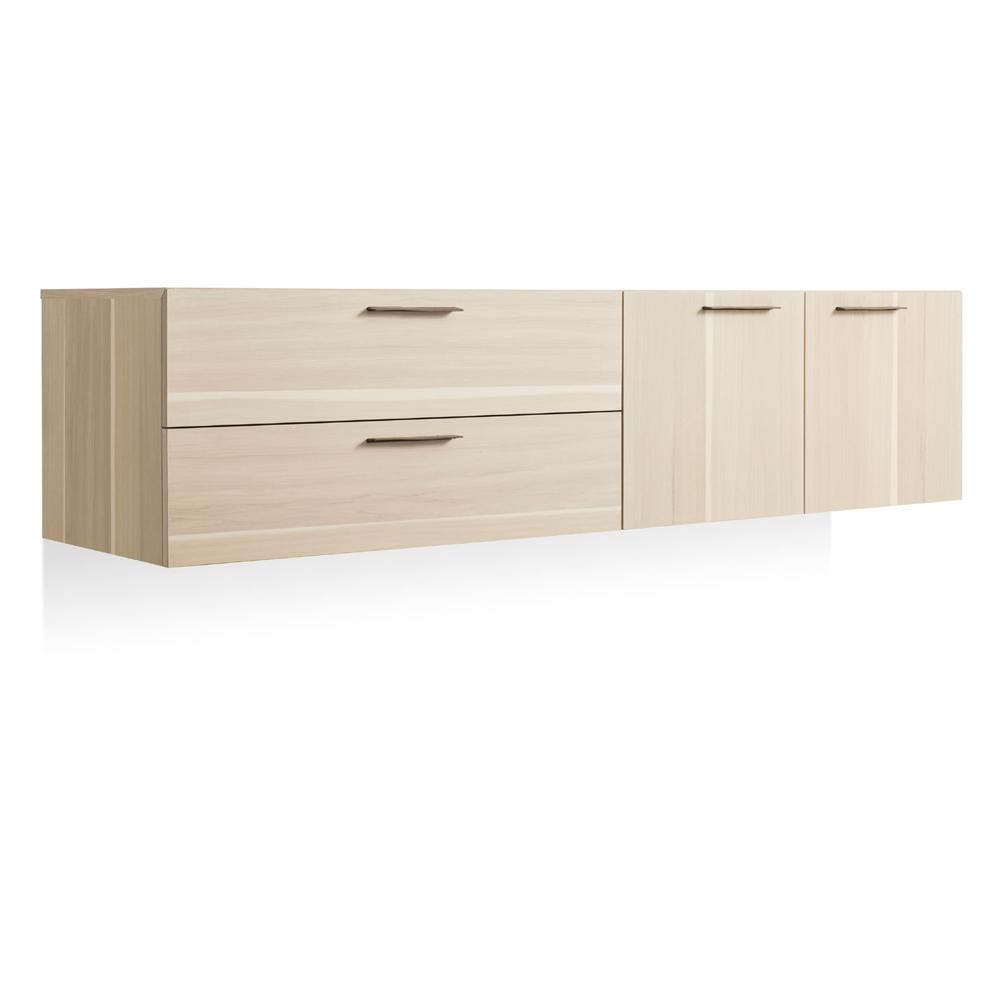 Shale 2 Door / 2 Drawer Wall Mounted Cabinet - CA Modern Home
